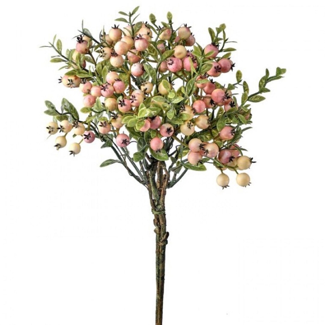 15 Pink and Green Berry Spray. Spring Berry Spray. Pink Berry Pick ...