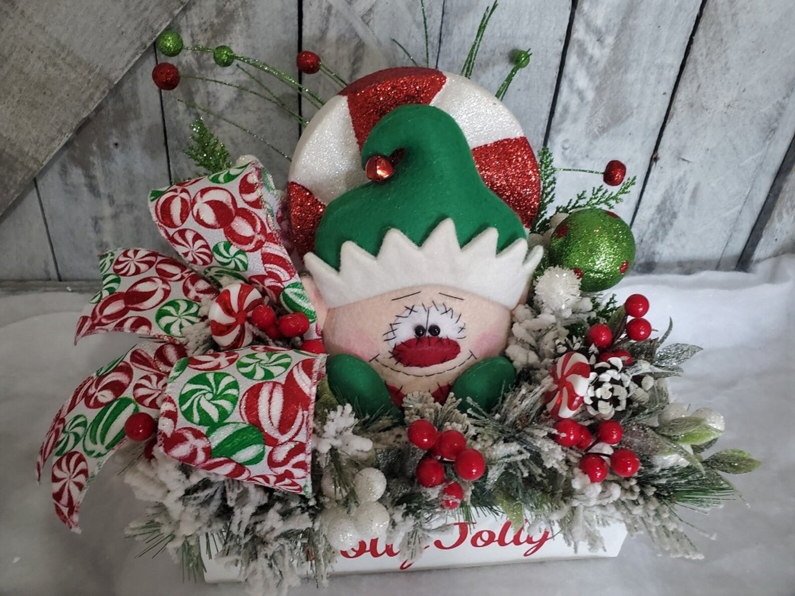 Christmas Centerpiece / Elf Christmas Centerpiece / Hostess - Etsy