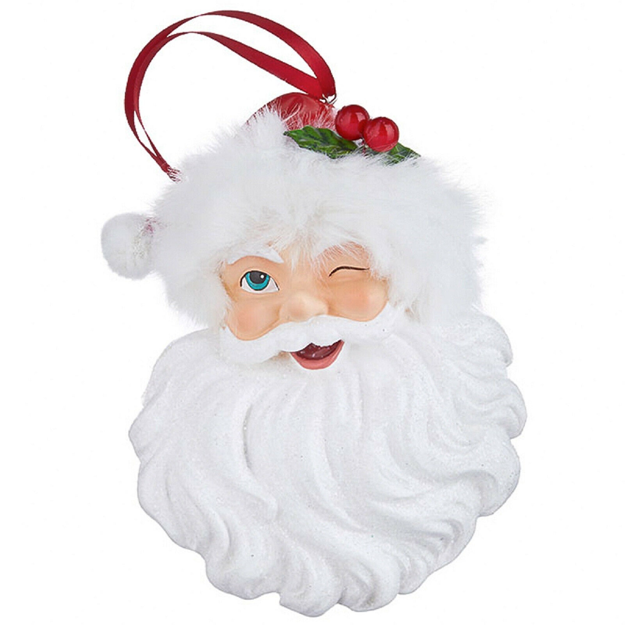 Santa Face Ornament. Christmas Tree Decoration. Christmas | Etsy UK