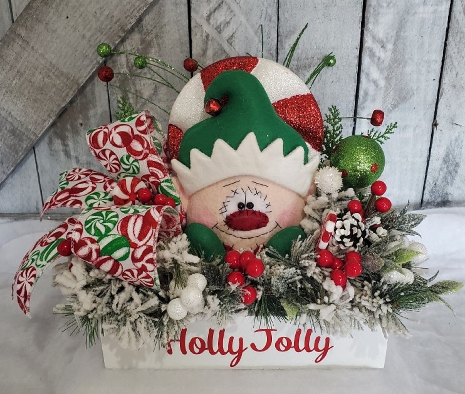 Christmas Centerpiece / Elf Christmas Centerpiece / Hostess - Etsy