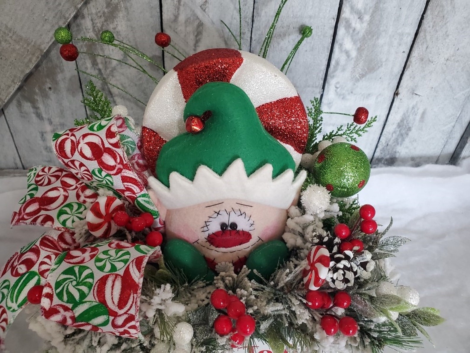 Christmas Centerpiece / Elf Christmas Centerpiece / Hostess - Etsy