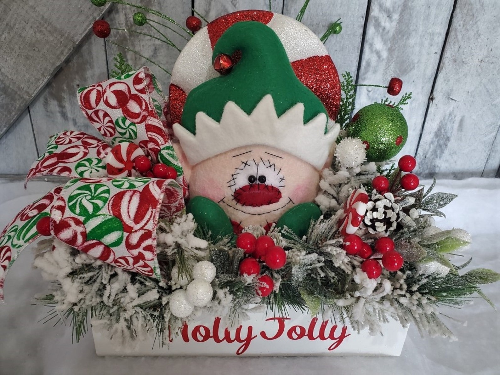 Christmas Centerpiece / Elf Christmas Centerpiece / Hostess - Etsy