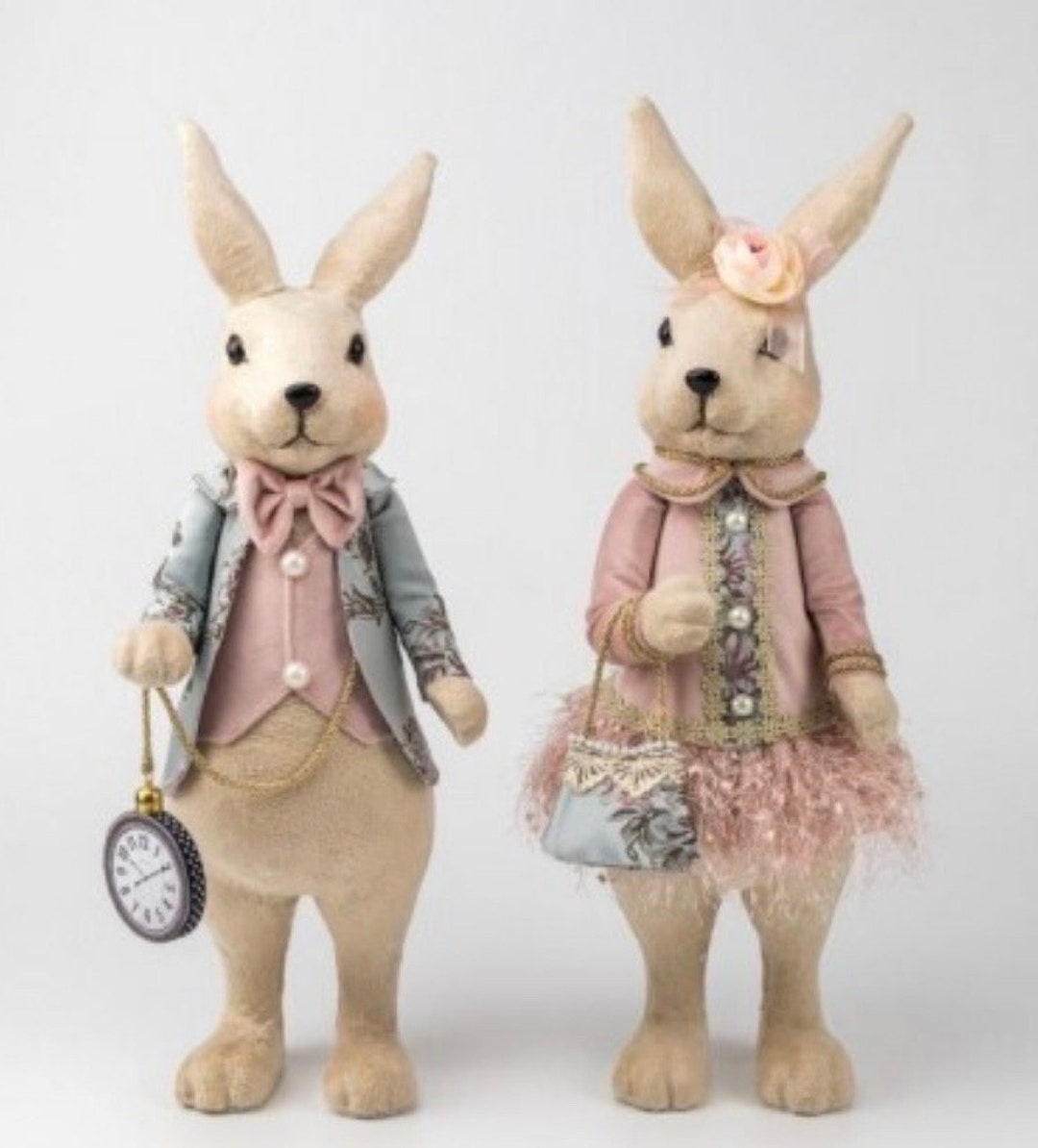 Large Elegant Bunny Boy With Watch OR Large Elegant Bunny Girl With ...