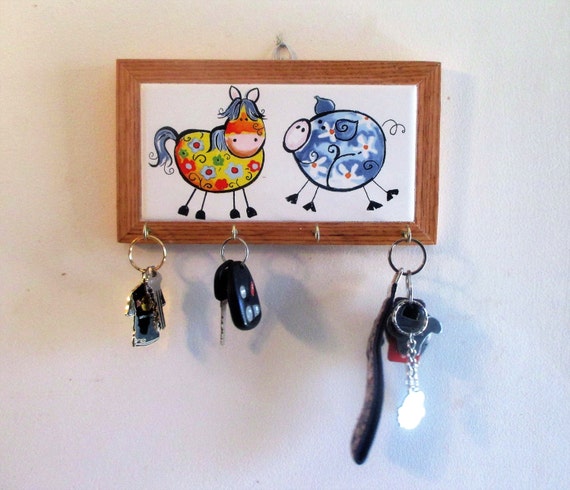 Crazy Animals Key Rack Key Ring Holder Key Holder Key - Etsy