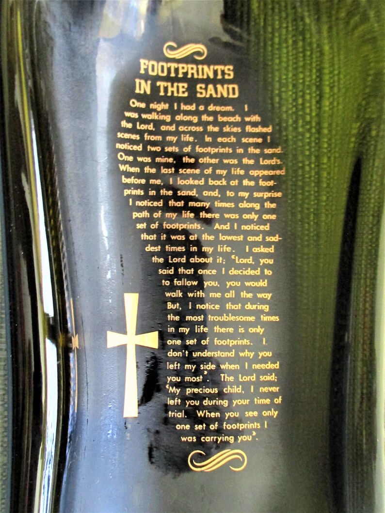 Footprints in the Sand, Melted Bottle, Slumped Bottle, Wine Bottle ...