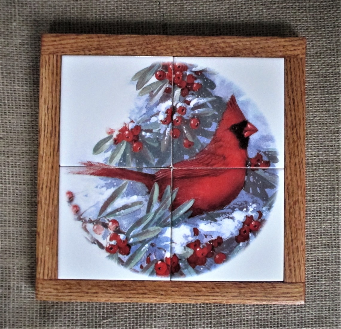 Cardinal Coasters Tile Coasters Tile Coasters Cardinal - Etsy