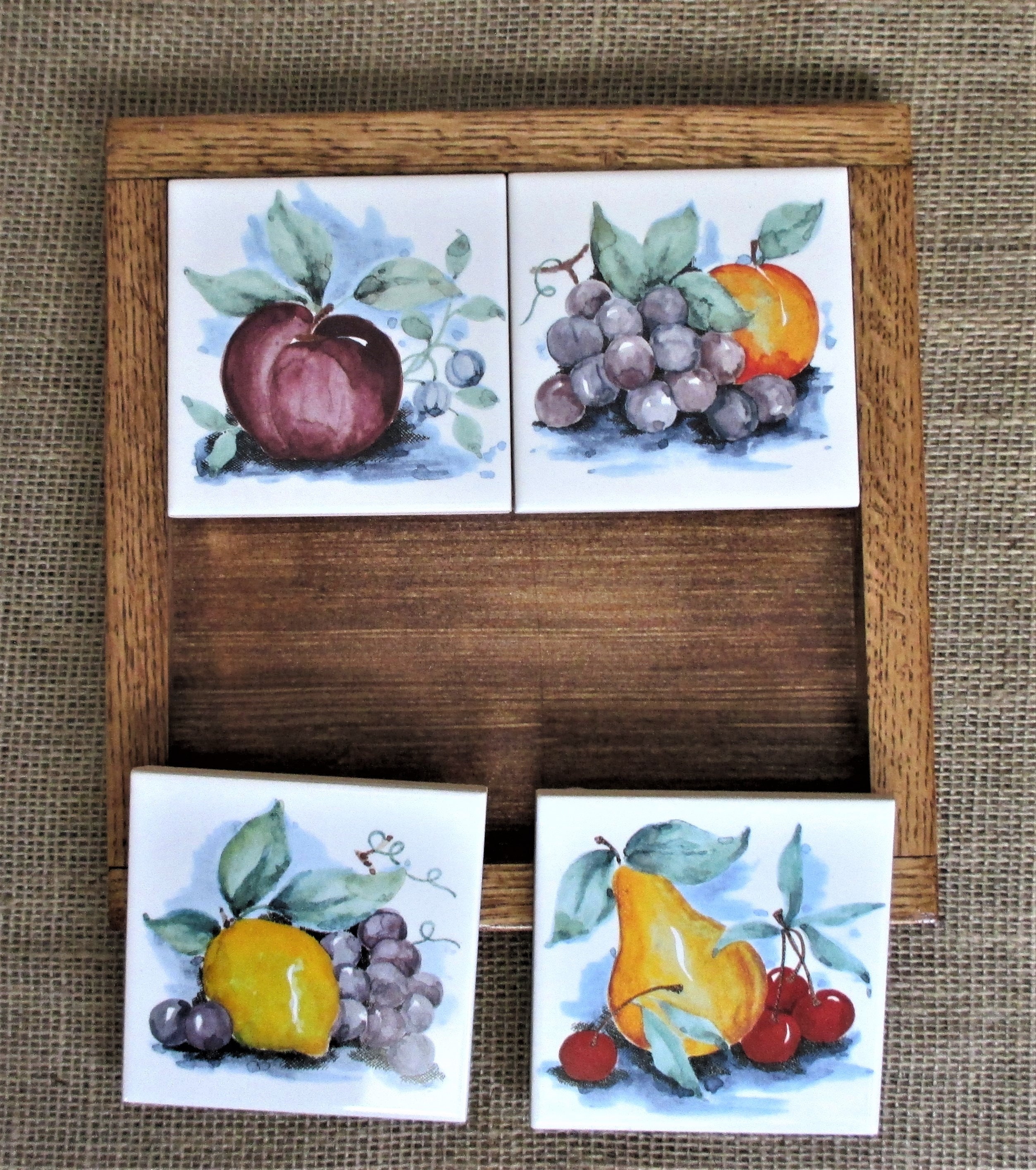 Bright fruit tile coasters ceramic tile coasters decorative | Etsy