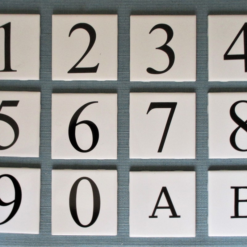 Tile House Numbers - Etsy