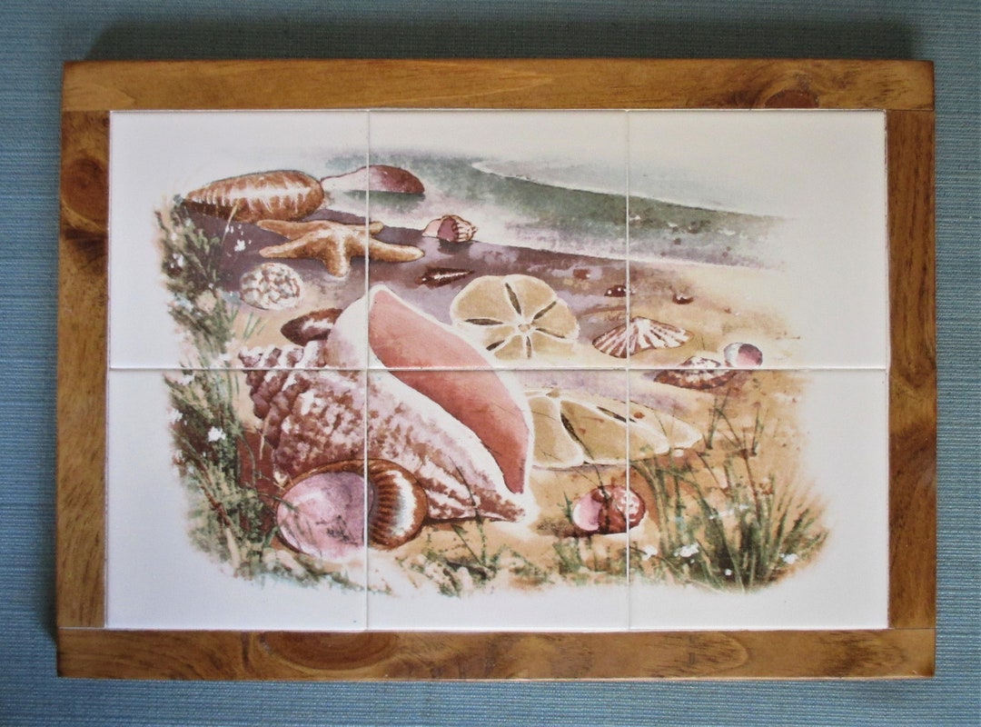 Sea Shells, Beach, Ocean, Decorative Tile, Tile Mural, Tile Wall Art ...