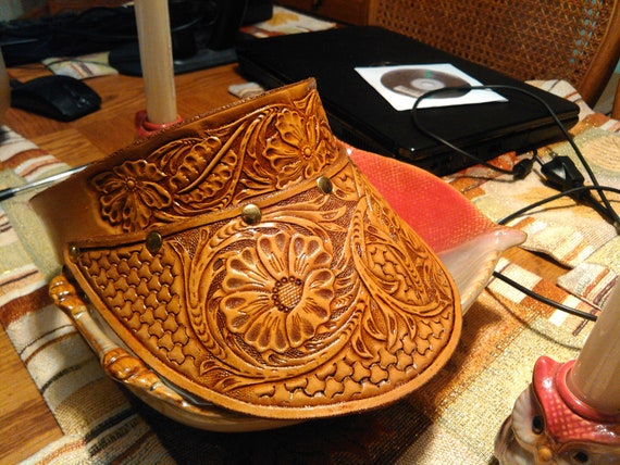 Custom Leather Western Style Visor | Etsy