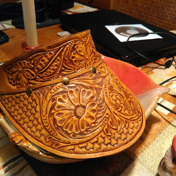 Leather Visor - Etsy