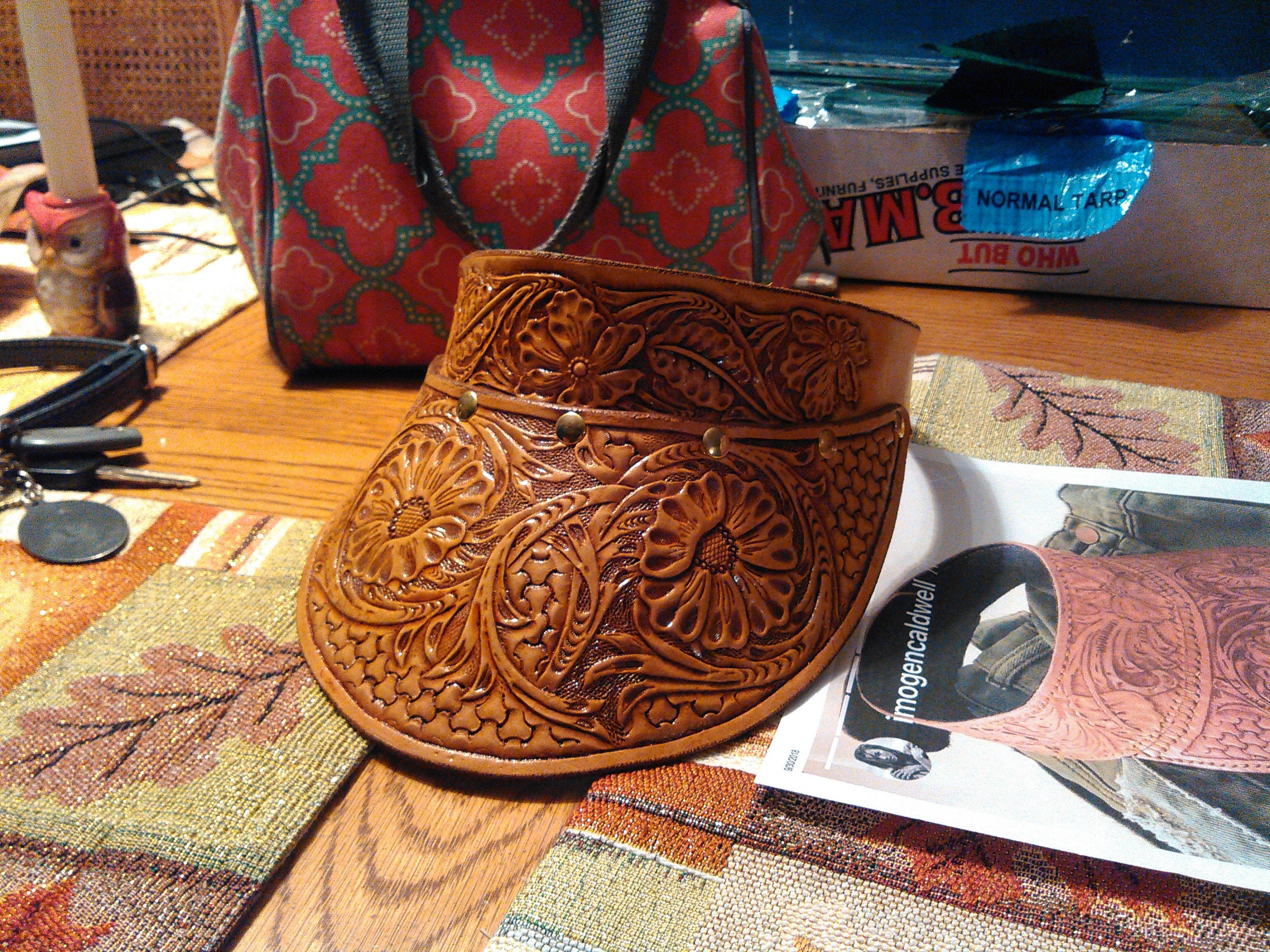 Custom Leather Western Style Visor - Etsy