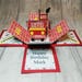 Red Fire Engine, Fireman. Exploding Box Card. Fireman Card, Pop up Card ...