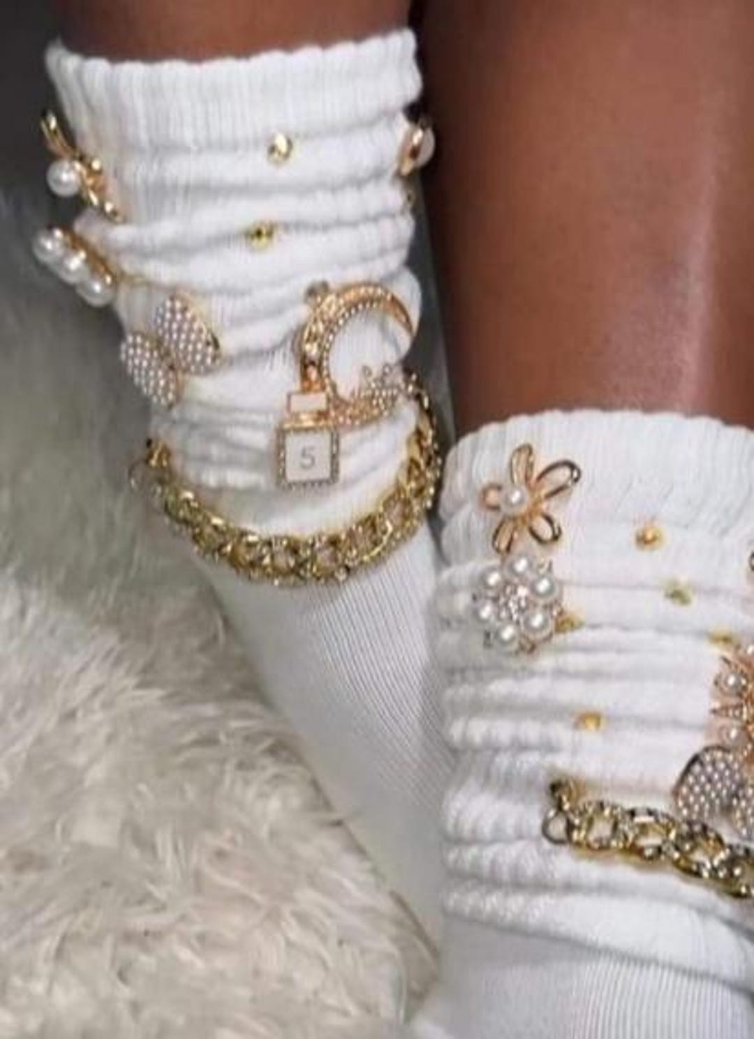 Slouch Sock With Charms - Etsy UK