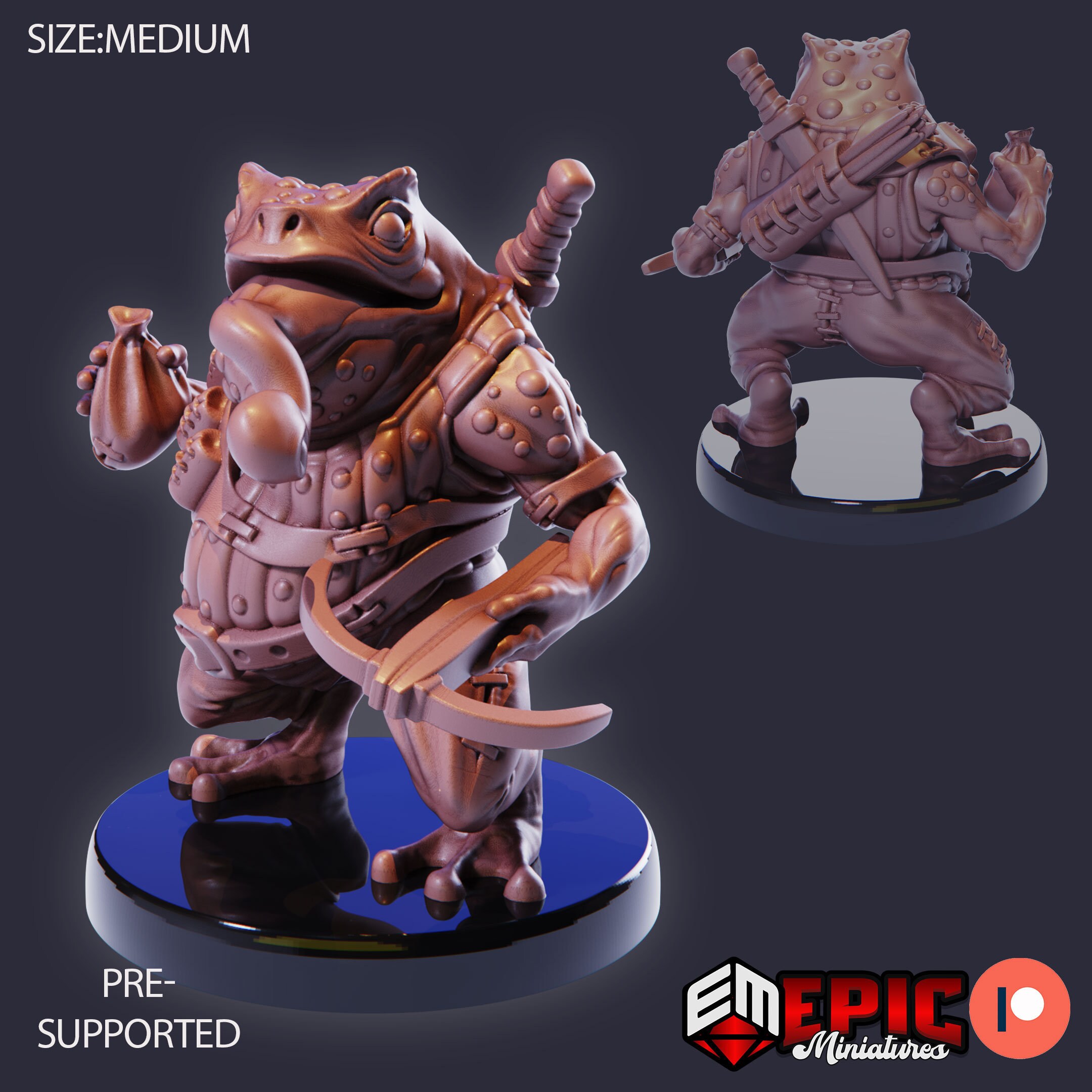 Tribe of 8 Man-Toads Epic Miniatures Games & Puzzles Toys & Games etna ...