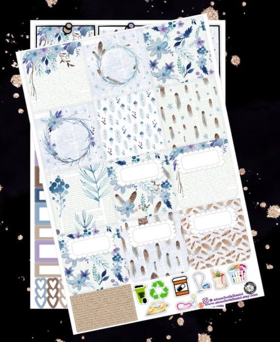 Purple and Blue Boho Days Kit TPC Hybrid - Etsy