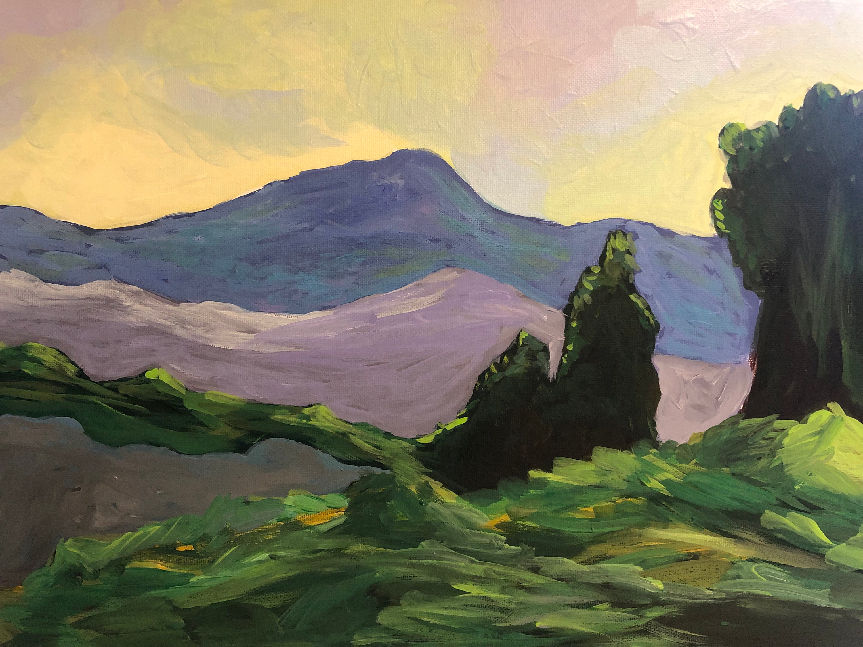 Expressionist Landscape Painting