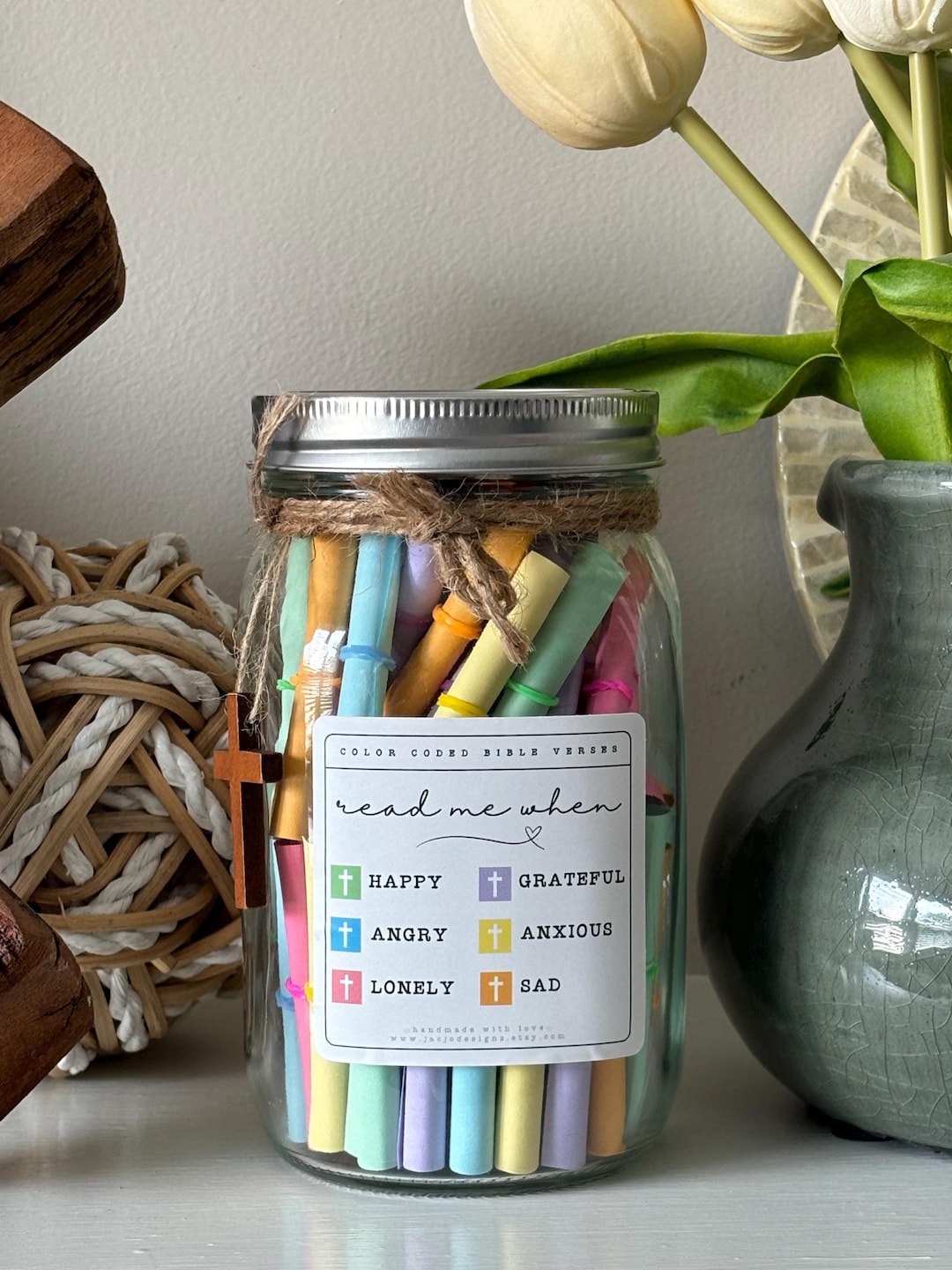 Scripture Jar | 90 Bible Verse Jar | Prayer Jar | Ordination Gift ...