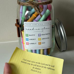 Scripture Jar | Bible Verse Jar | Prayer Jar | 90 Christian ...