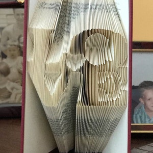Love Love Block Folded Book Art Valentine's Gift - Etsy