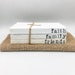 Stamped Book Stack Faith Family Friends Stacked Books - Etsy