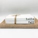Stamped Book Stack Hello Fall Stacked Books Magnolia Farmhouse Home ...