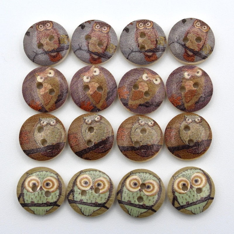 Owl Buttons - Etsy