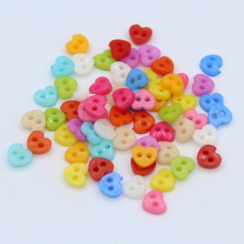 Heart Shape Buttons - Etsy