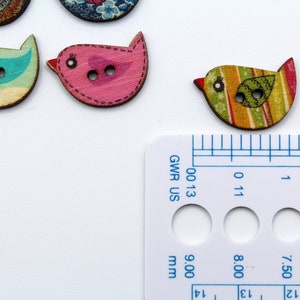 Bird Wooden Buttons. Craft Decorative Buttons. - Etsy