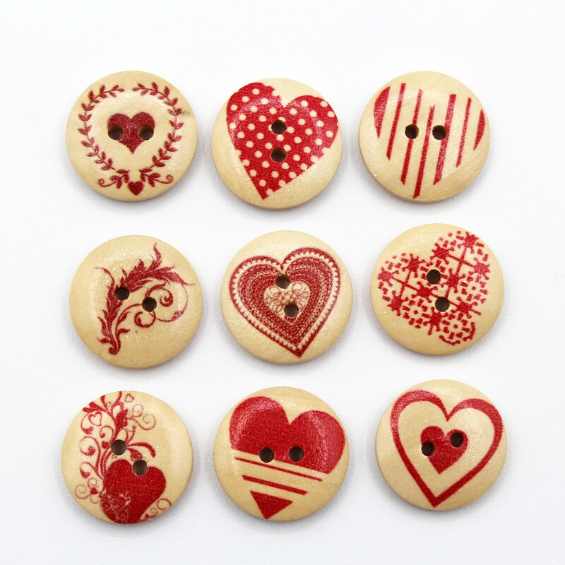 Heart Buttons - Etsy