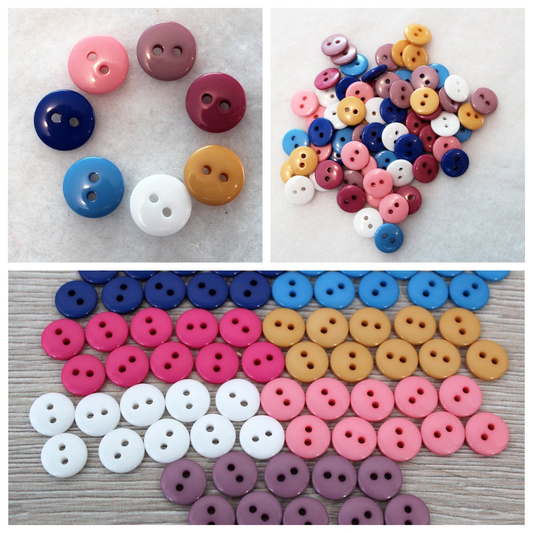 Small 10mm Buttons Set of 70 Buttons Tiny Doll Buttons. 7 - Etsy