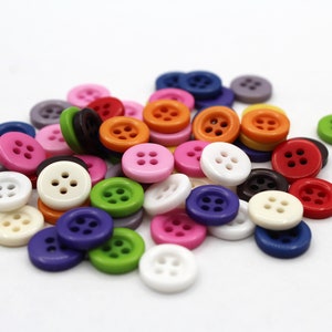 Small 10 Mm Buttons for Craft, Knitting and Sewing. Doll Buttons. 60 ...