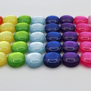 50 Small Buttons. Round, 12 Mm, Two Holes Buttons for Sewing, Knitting ...