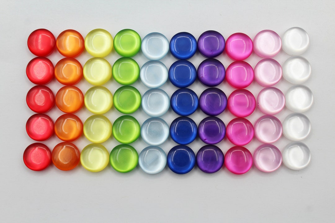 50 Small Buttons. Round, 12 Mm, Two Holes Buttons for Sewing, Knitting ...