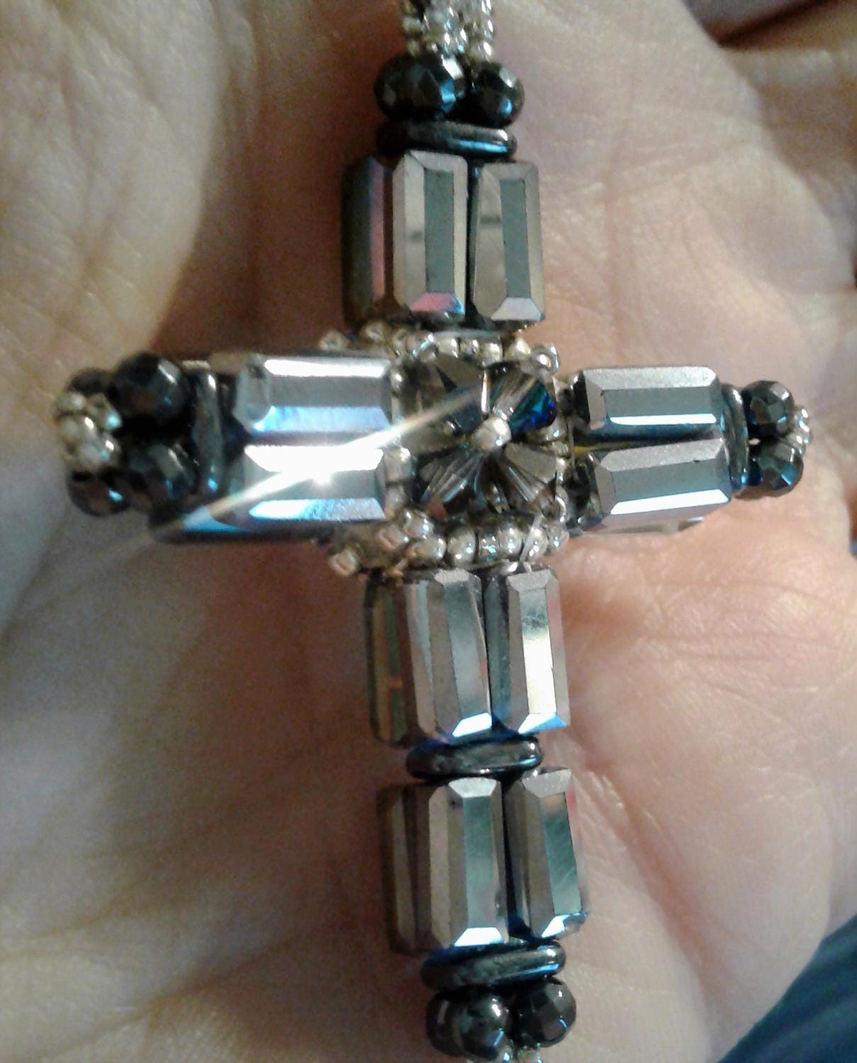 Tutorial Double Cross 3D/ DIY Pattern Beaded Pendant/schema Croce - Etsy