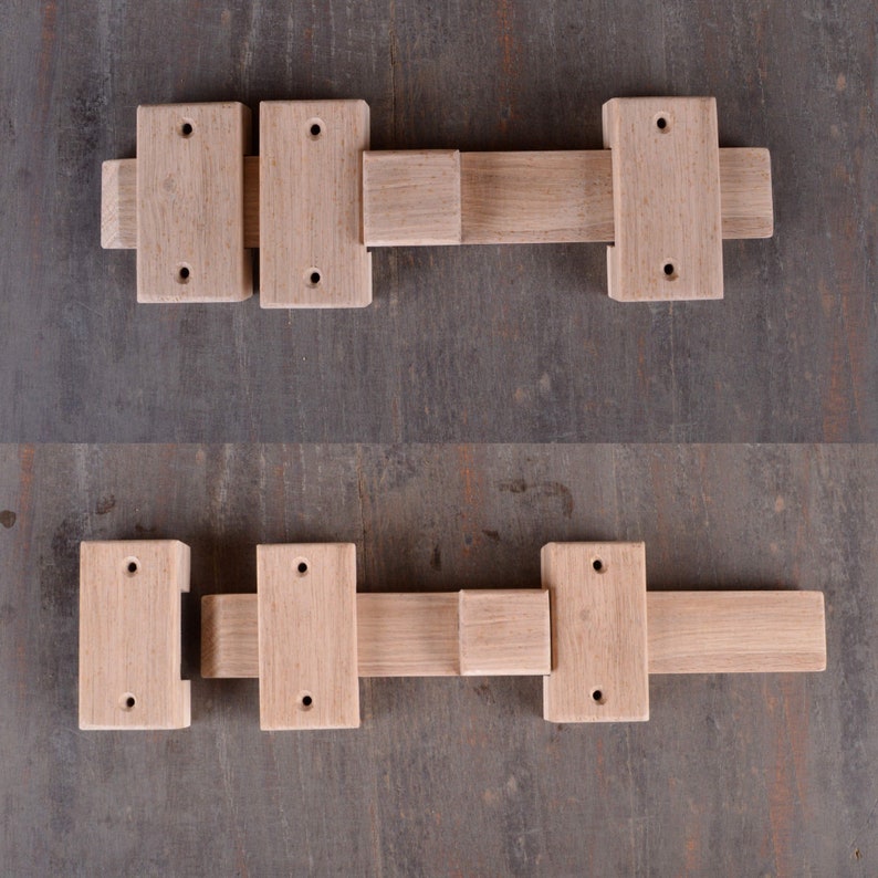 Superb 200mm Wooden Cabinet Latch and Door Bolt Made of Oak, Looks ...