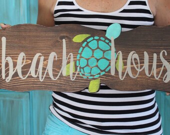 Beach wood signs | Etsy