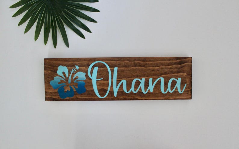 Painted Ohana Sign, Ohana, Ohana Means Family, Ohana Wood Sign ...