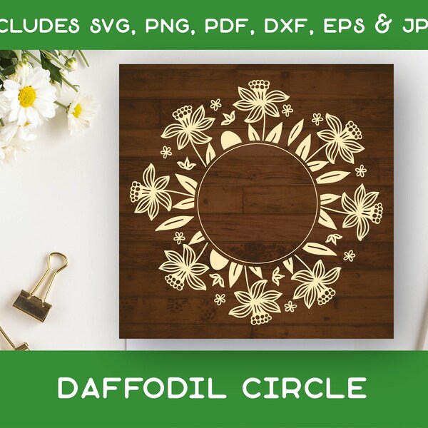 Daffodil Earring Svg - Etsy