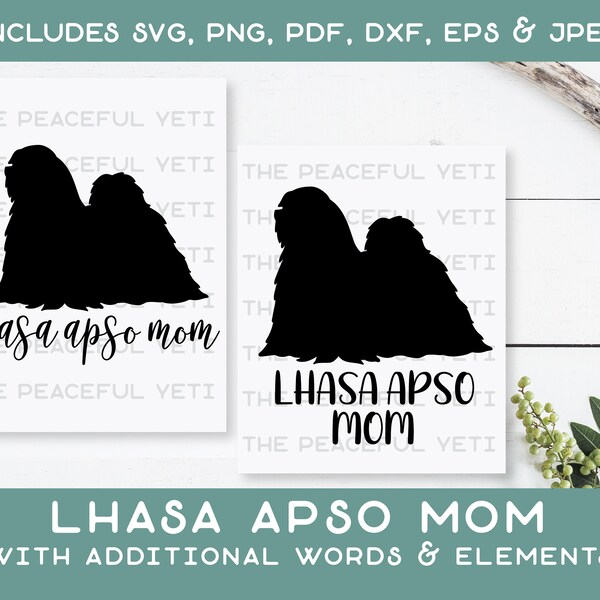 Lhasa Apso Svg - Etsy