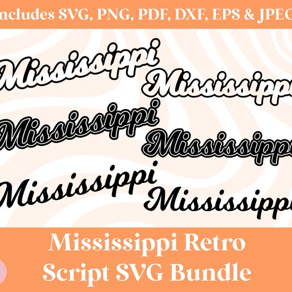 Mississippi State Script Png - Etsy