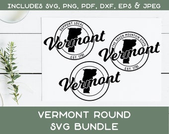 Vermont State Svg - Etsy