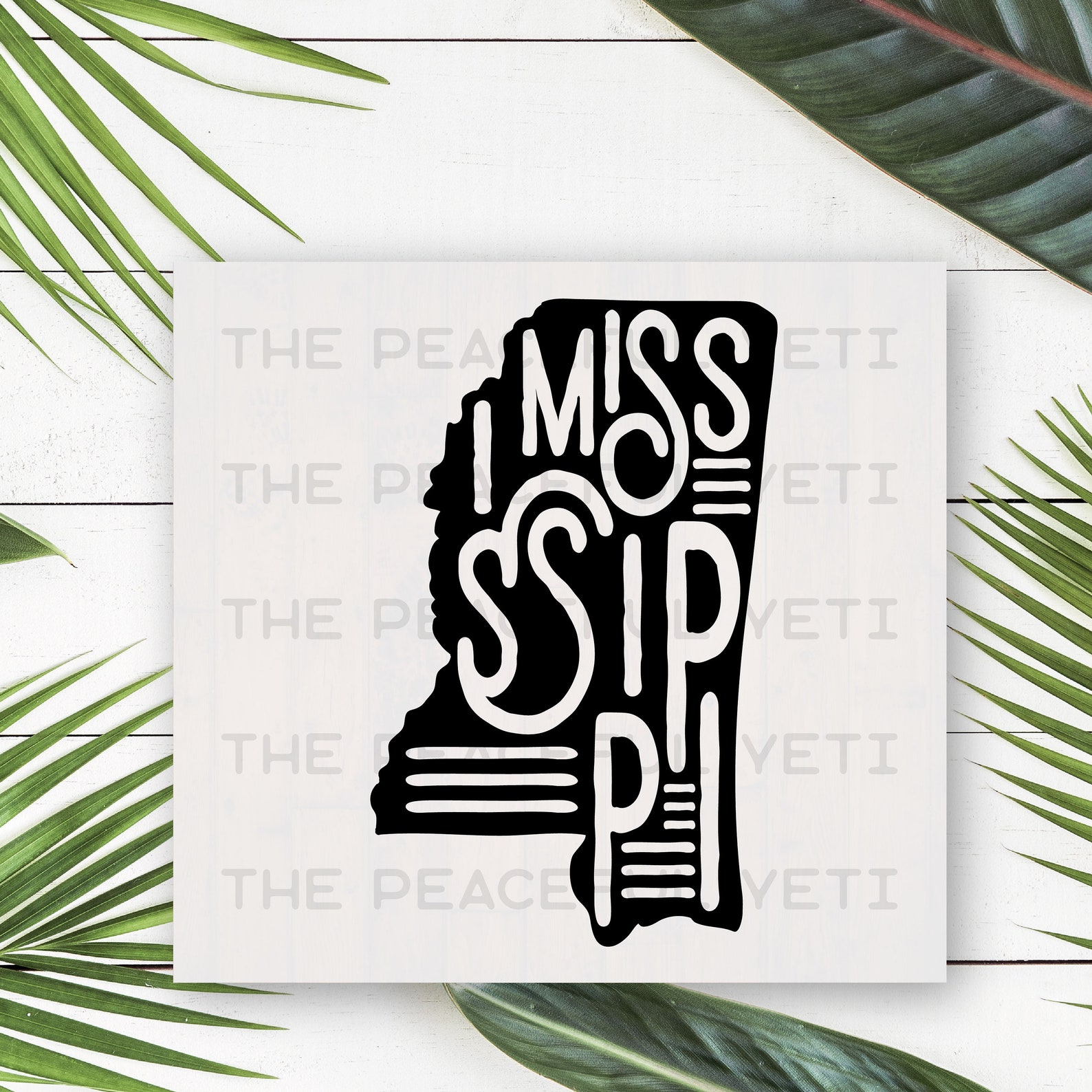 Mississippi State SVG Descarga digital de tipografía estatal - Etsy España