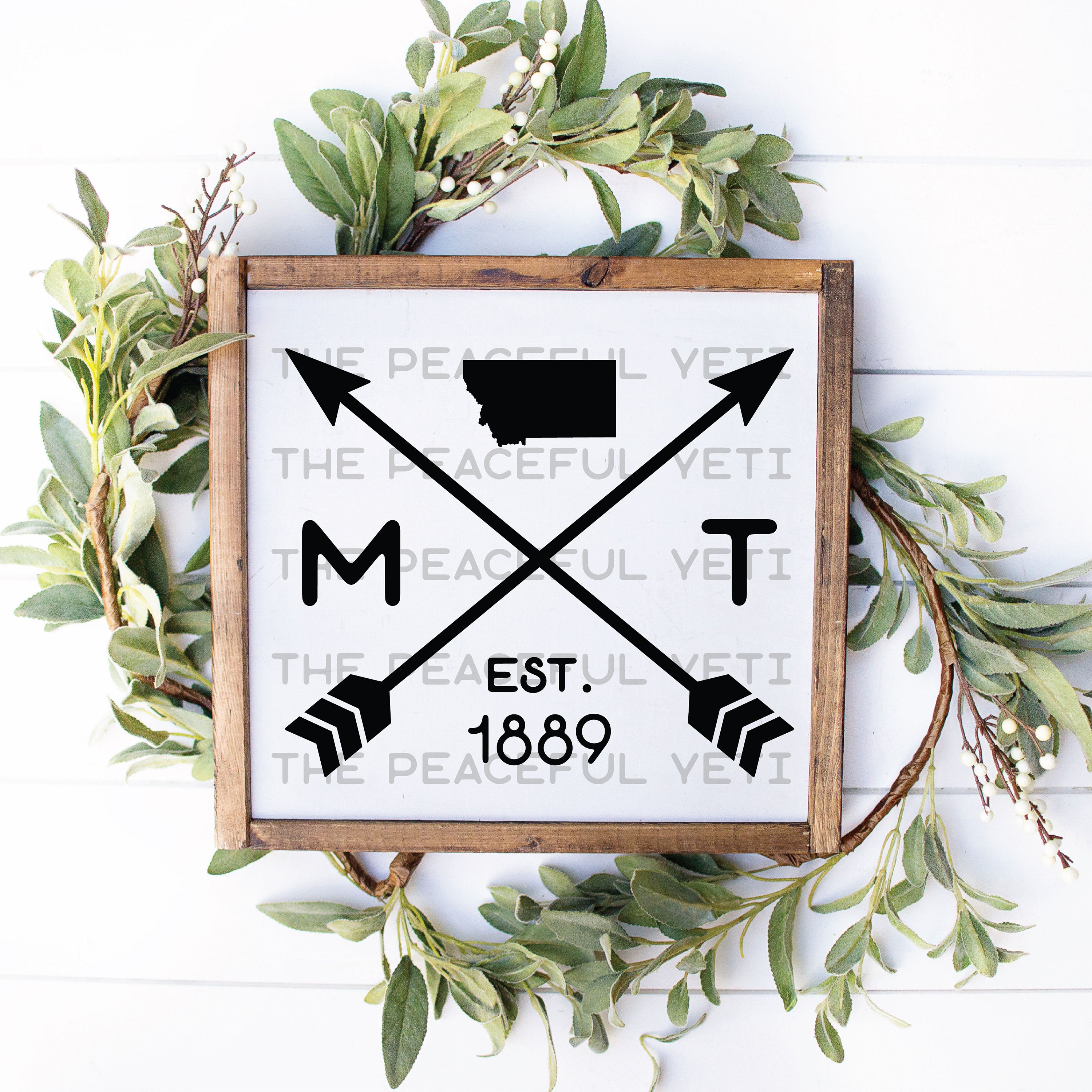 Montana State Est Arrows SVG Home State SVG With Established - Etsy