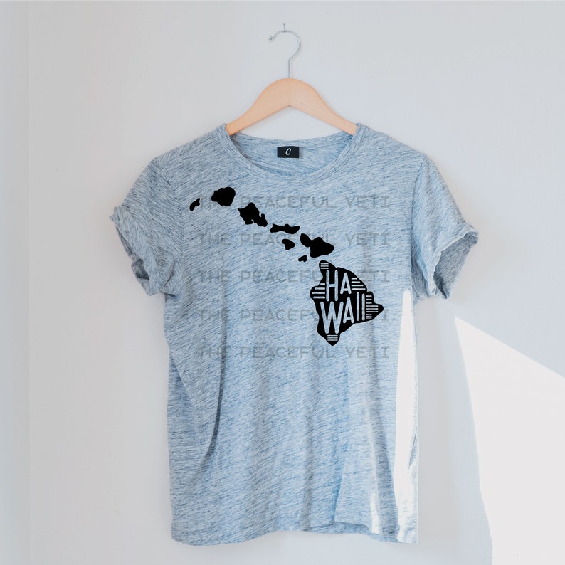 Hawaii State SVG State Typography Digital Download Instant | Etsy