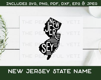 New Jersey Svg - Etsy