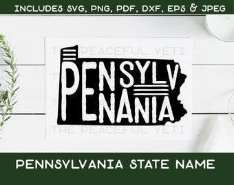 Pennsylvania SVG Home SVG Pennsylvania Outline SVG - Etsy
