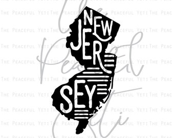 New jersey svg | Etsy