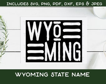 Wyoming SVG State of Wyoming SVG Home SVG State Outline - Etsy