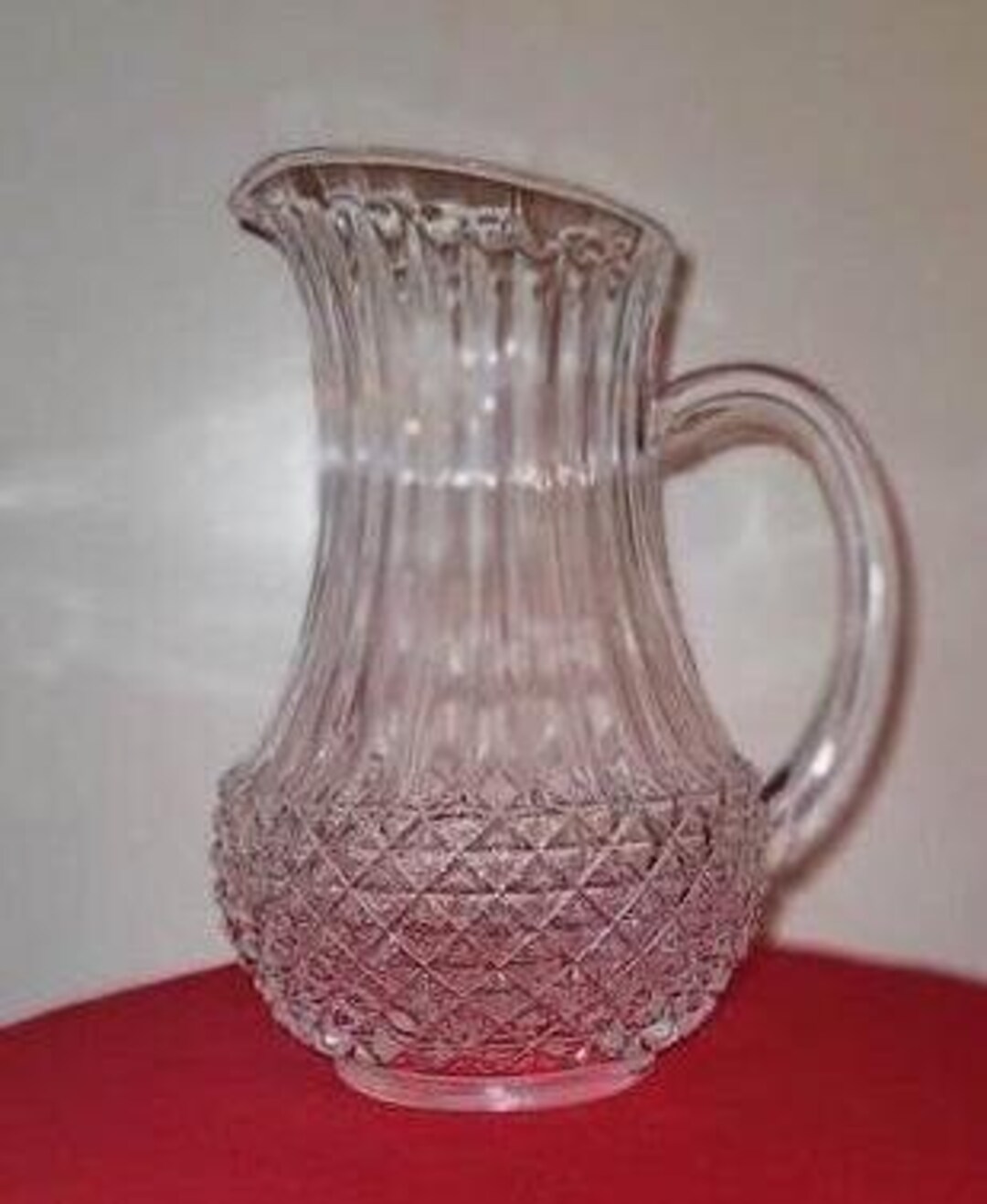 Crystal Hobnail Water Pitcher - Etsy
